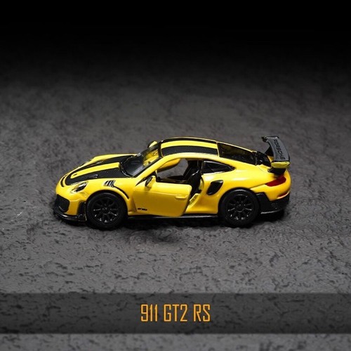 EY Bburago 1:64 Yellow 911 GT2 RS Racing Sports Model Diecast Metal Car ...