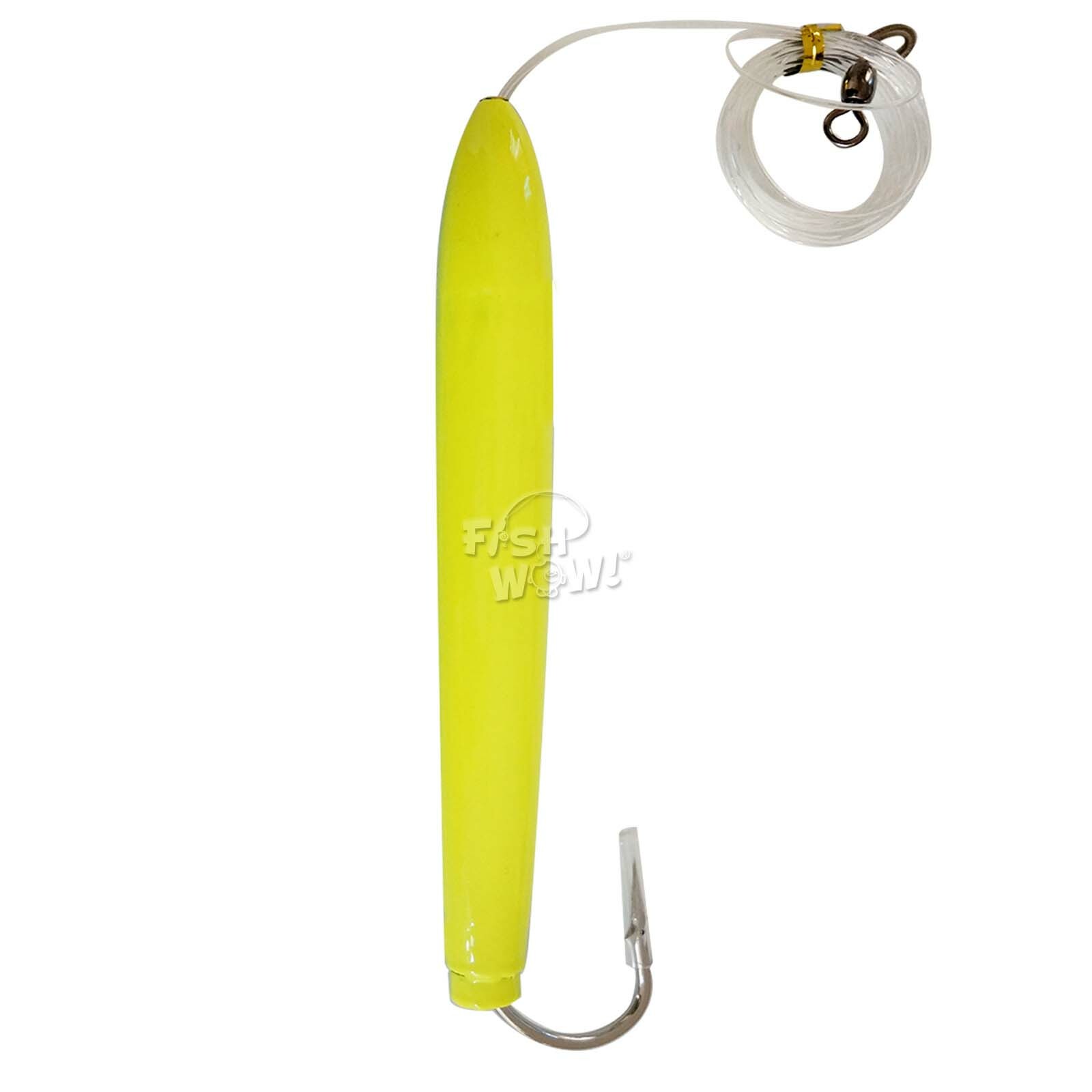 5pcs 6" Fishing Cedar Plugs Rig Tuna Mahi Trolling Wooden Fish Lure ...