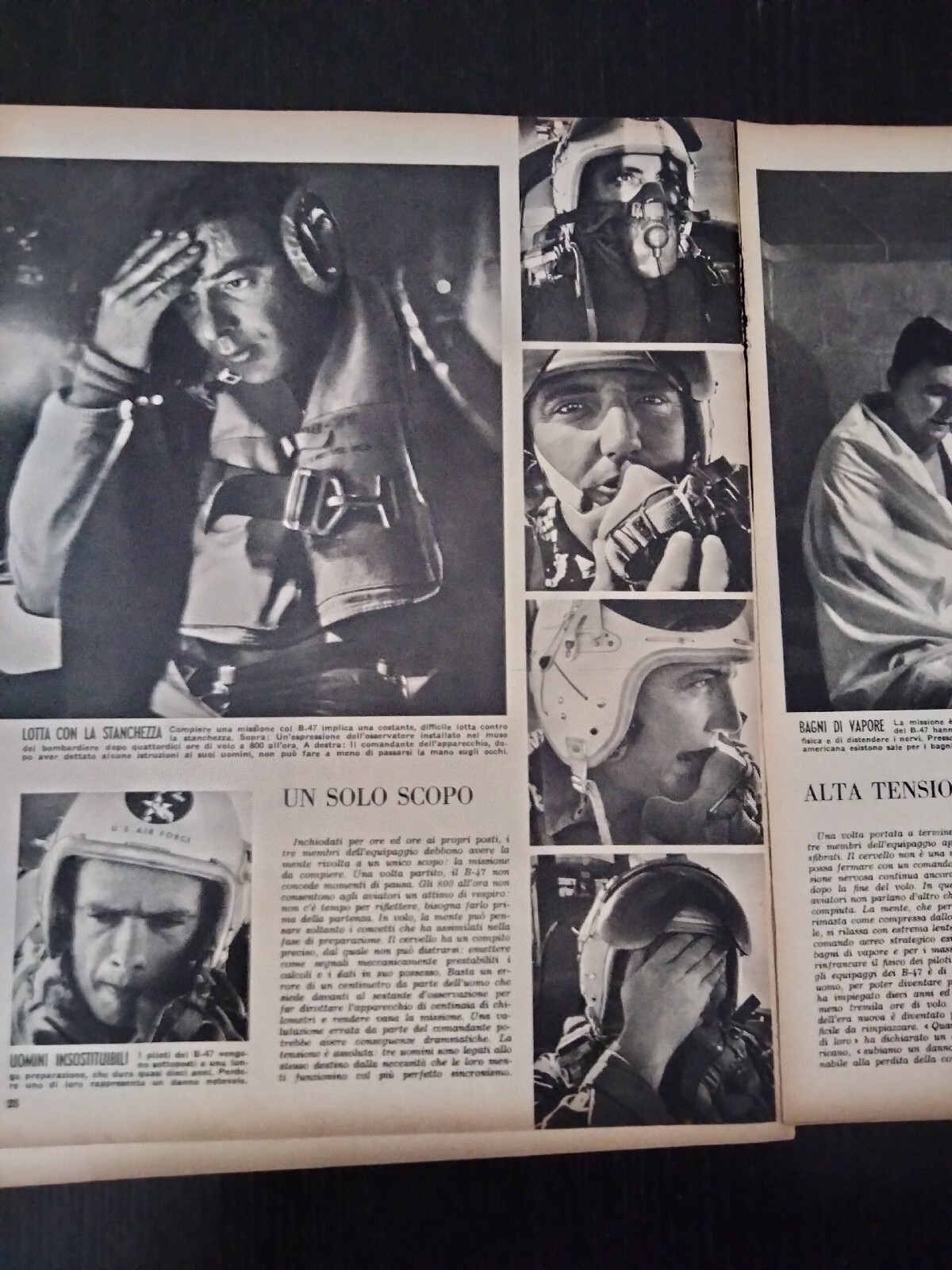 1955 EQUIPAGGIO PILOTI BOMBARDIERI A REAZIONE B47 SCAFANDRO ...