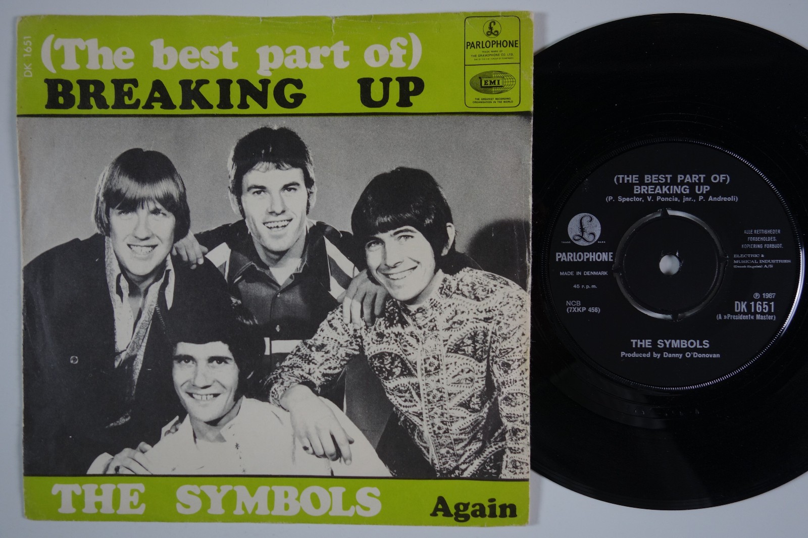 SYMBOLS The Best Part Of Breaking Up FUZZED MOD DANCER Denmark 45 psych ...