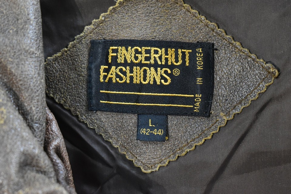 Fingerhut Jacket Leather Brown Size Large Men's Vintage | eBay