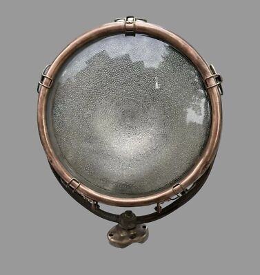 Vintage Copper Nautical Ship Boat Search Spotlight Ge Lens Model 2al ...