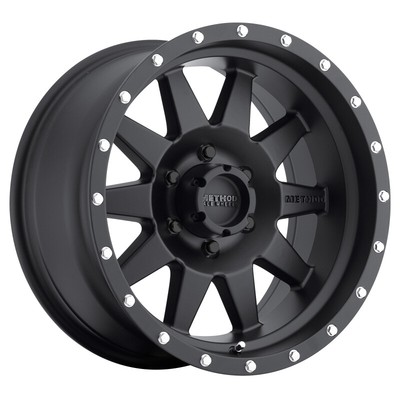 MR301 The Std 20x9 +18mm Offset 6x5.5 108mm CB Matte Black Wheel ...