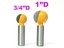 2PC 1/2" SH 3/4" and 1" Diameter Plunging Ball End Router Bit sct-888 ...
