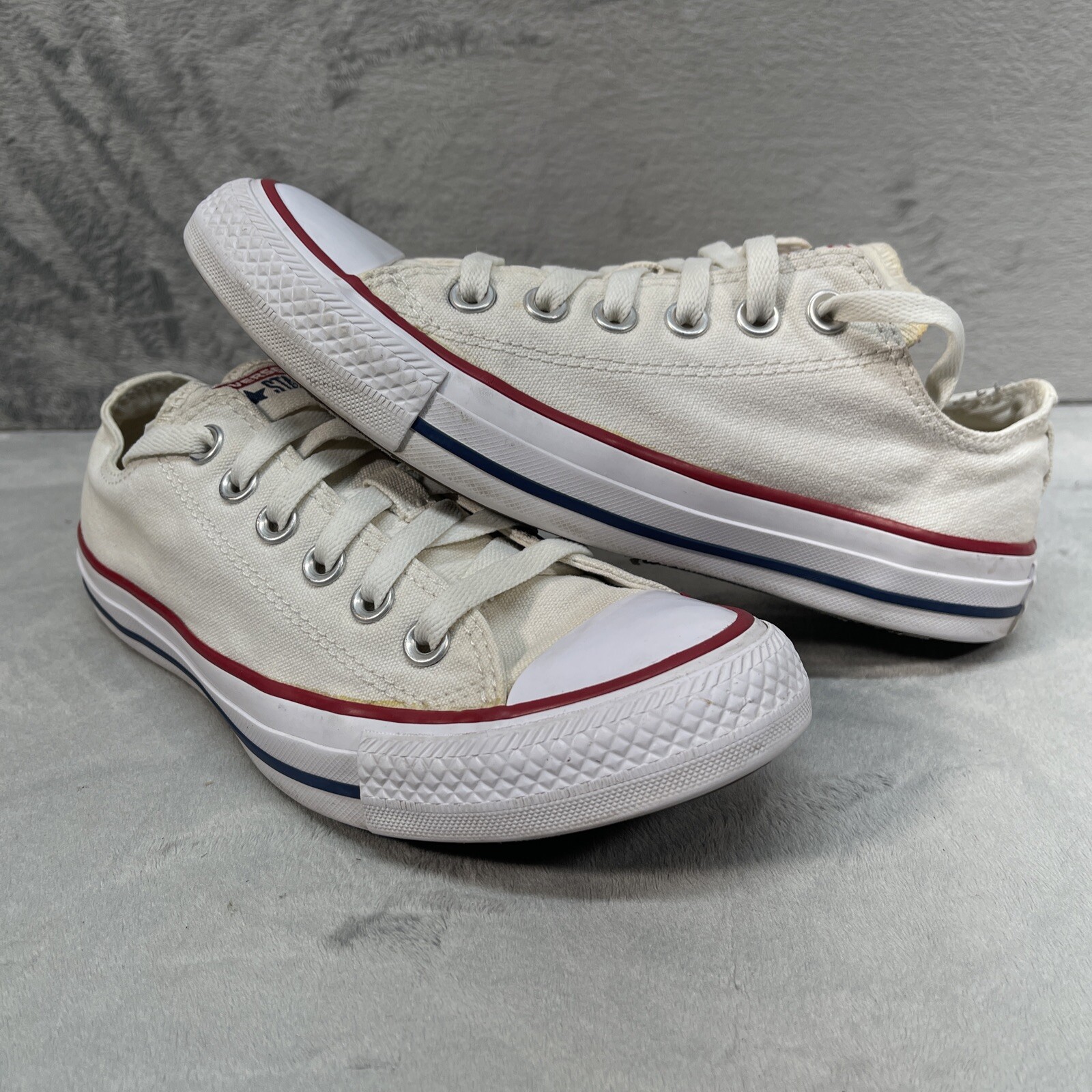 CONVERSE ALL STAR M7652 WHITE LACE UP SNEAKERS MEN'S SIZE 5 WOMEN'S 7 ...