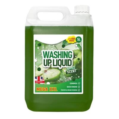 5L Professional Washing Up Liquid Apple Kitchen Utensil Dish Sparkling ...