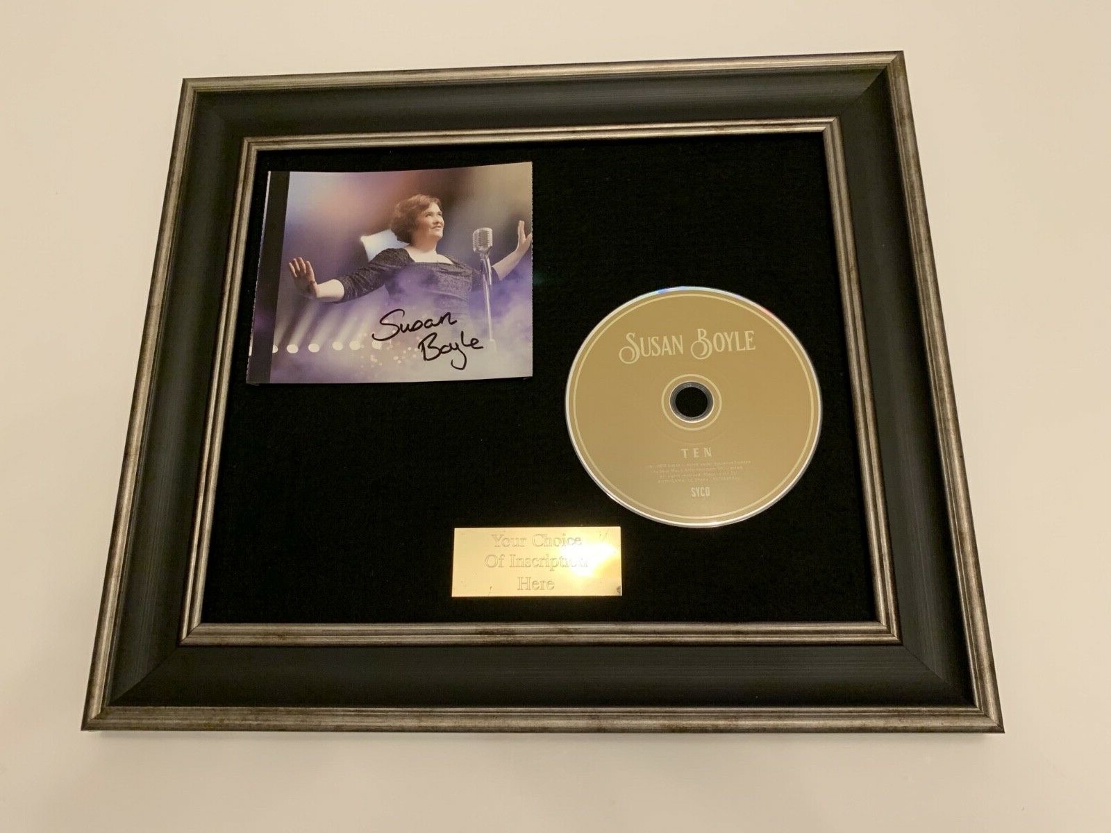 PERSONALLY SIGNED/AUTOGRAPHED SUSAN BOYLE - TEN FRAMED CD PRESENTATION ...