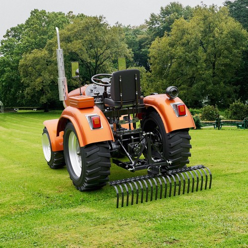 60" Three-Point Landscape Rake w/2" Receiver Trailer Hitch For Garden ...