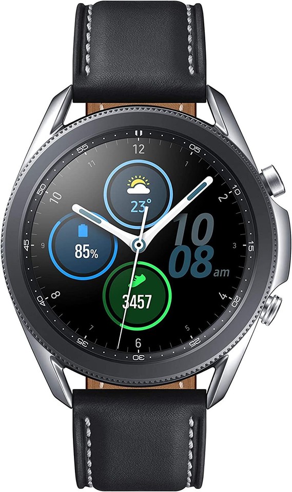 Samsung Galaxy Watch3 SM-R850 41mm with Leather Strap Bluetooth SM-R850 ...