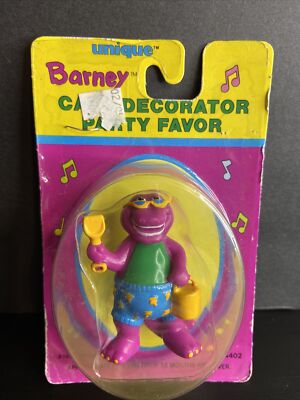 Vintage Barney Beach/Pool Party Cake Decorator Party Favor Figurine ...