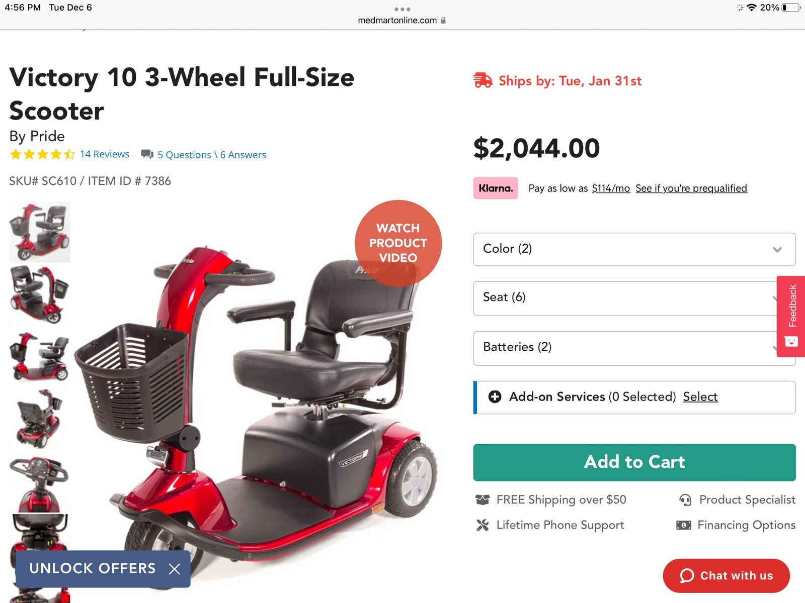 Used Pride Victory 10 Mobility Scooter 3 Wheel w New Batteries Charger ...