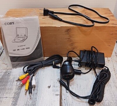 Coby TF-DVD7107 DVD Player Battery 2 Chargers Remote AV Cords Bundle ...