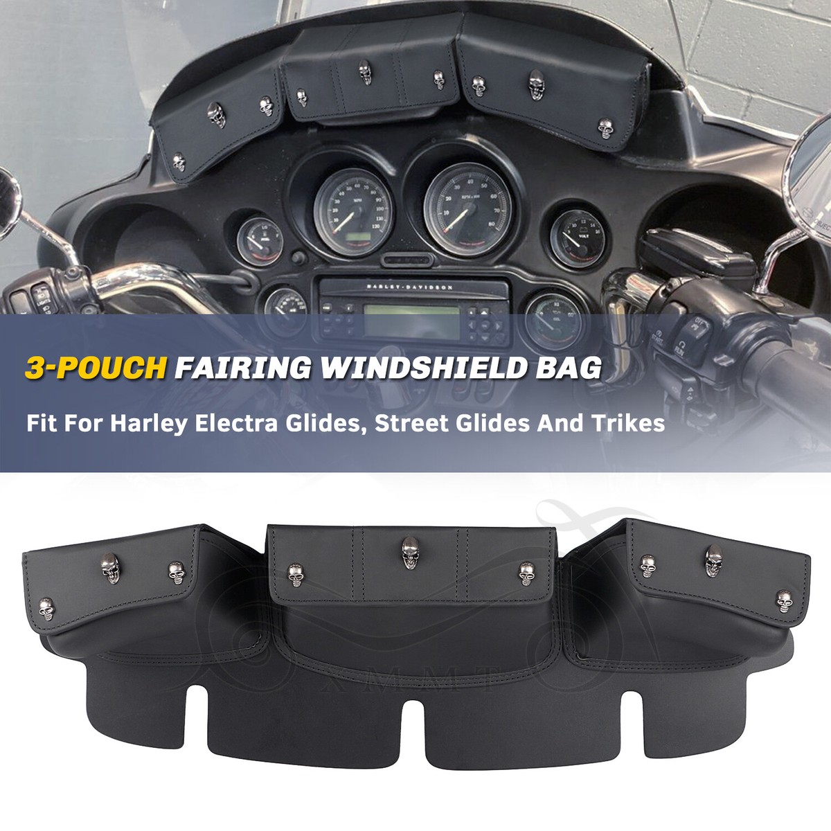 Harley Touring Windshield Bags Detail Motorcycle Windshield Bags