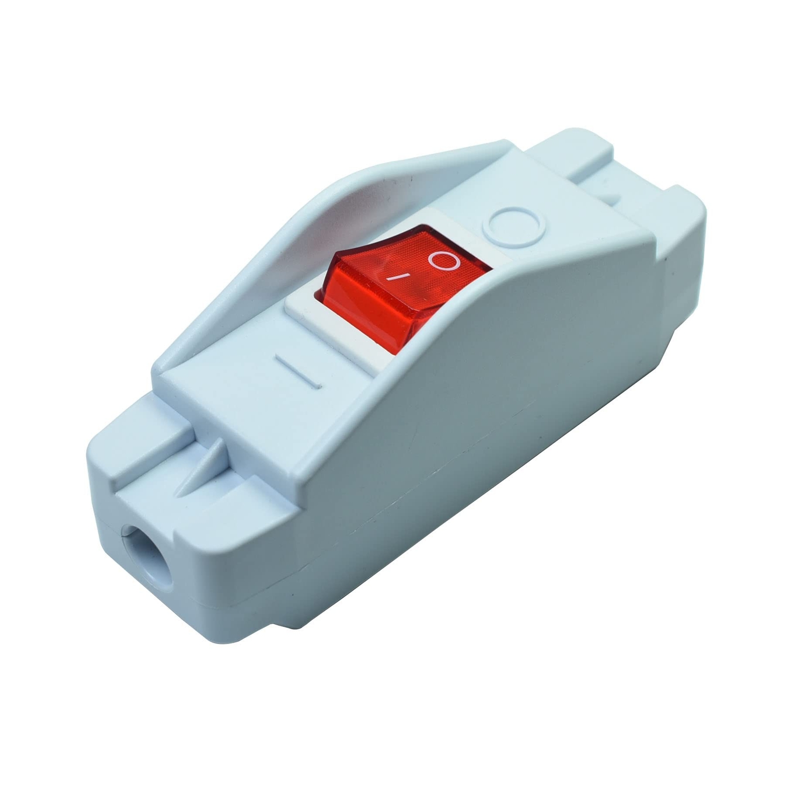 White Inline Cord Switch 16A 250V/20A125V Red Led ON/Off Inline Power ...