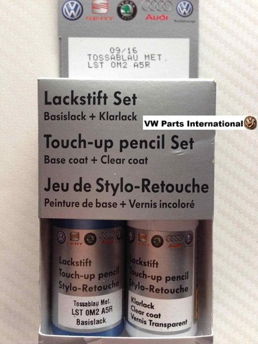Tossa Blue LA5R Genuine VW Touch Up Paint Audi Seat Skoda Scratch Stone ...