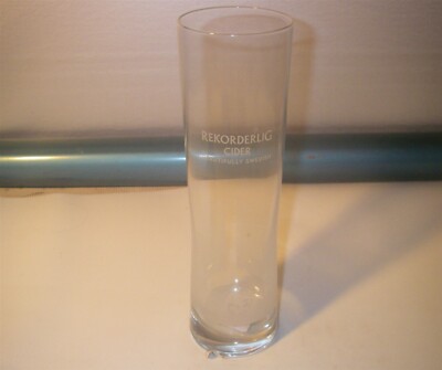 REKORDERLIG CIDER BEAUTIFULLY SWEDISH TALL DRINKING GLASS G4633 | eBay