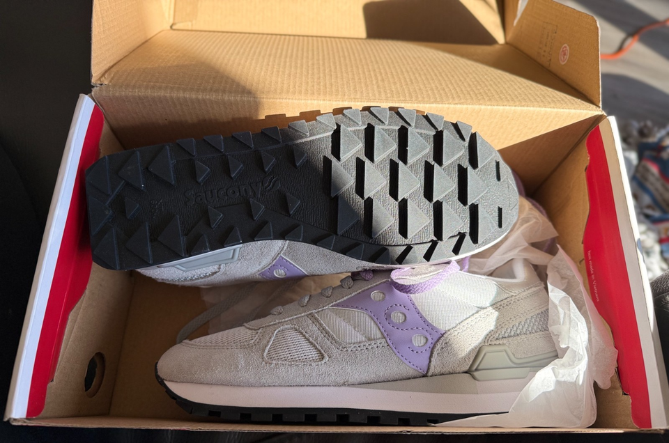 Saucony Shadow Original Womens Shoes Sz 9 Running Grey/Purple Suede ...