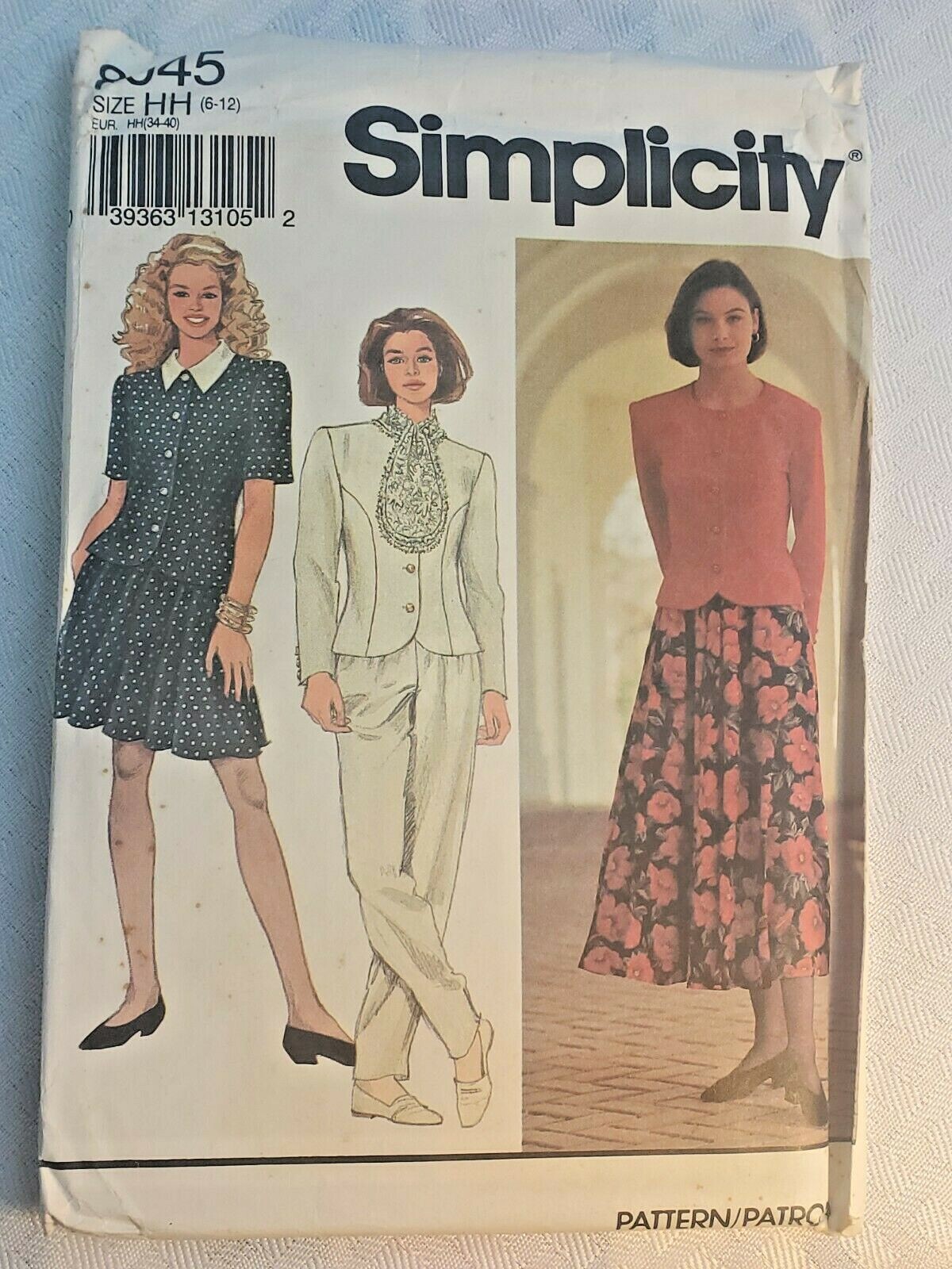 Simplicity Sewing Pattern 8045 Skirt Pants Top Tie Misses Size 6-12 for ...