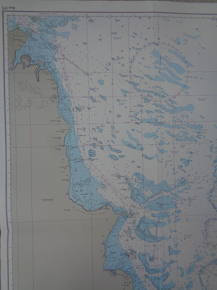 Marine Map / Cape Sidmouth to Cape York - Queensland - Australia | eBay UK