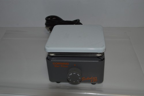 CORNING SCHOLAR 170 LABORATORY HOT PLATE 440121 5x5 INCH POWERS UP ...