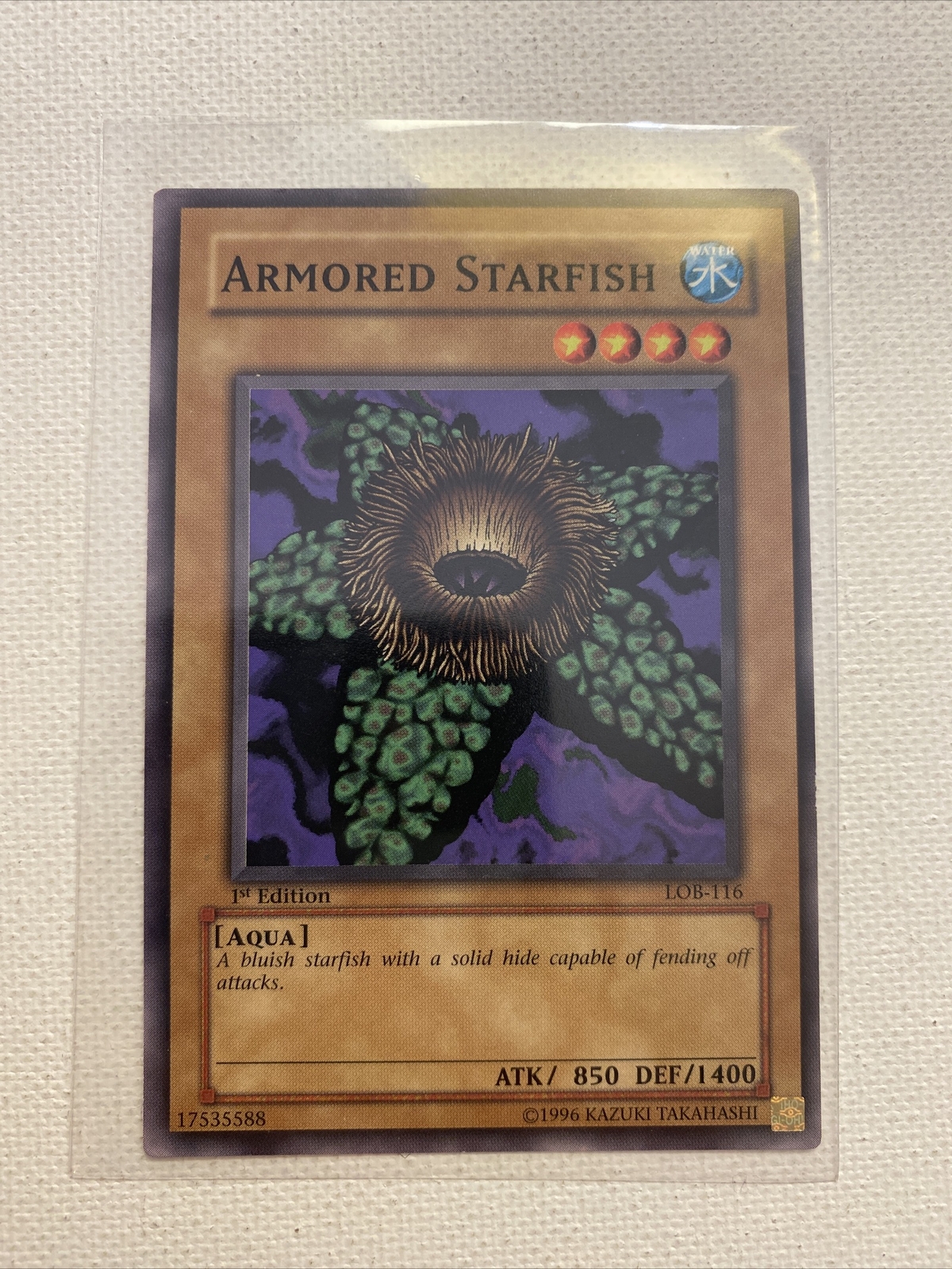 Yu-Gi-Oh! Legend of Blue Eyes Armored Starfish LOB-116 1st Edition | eBay