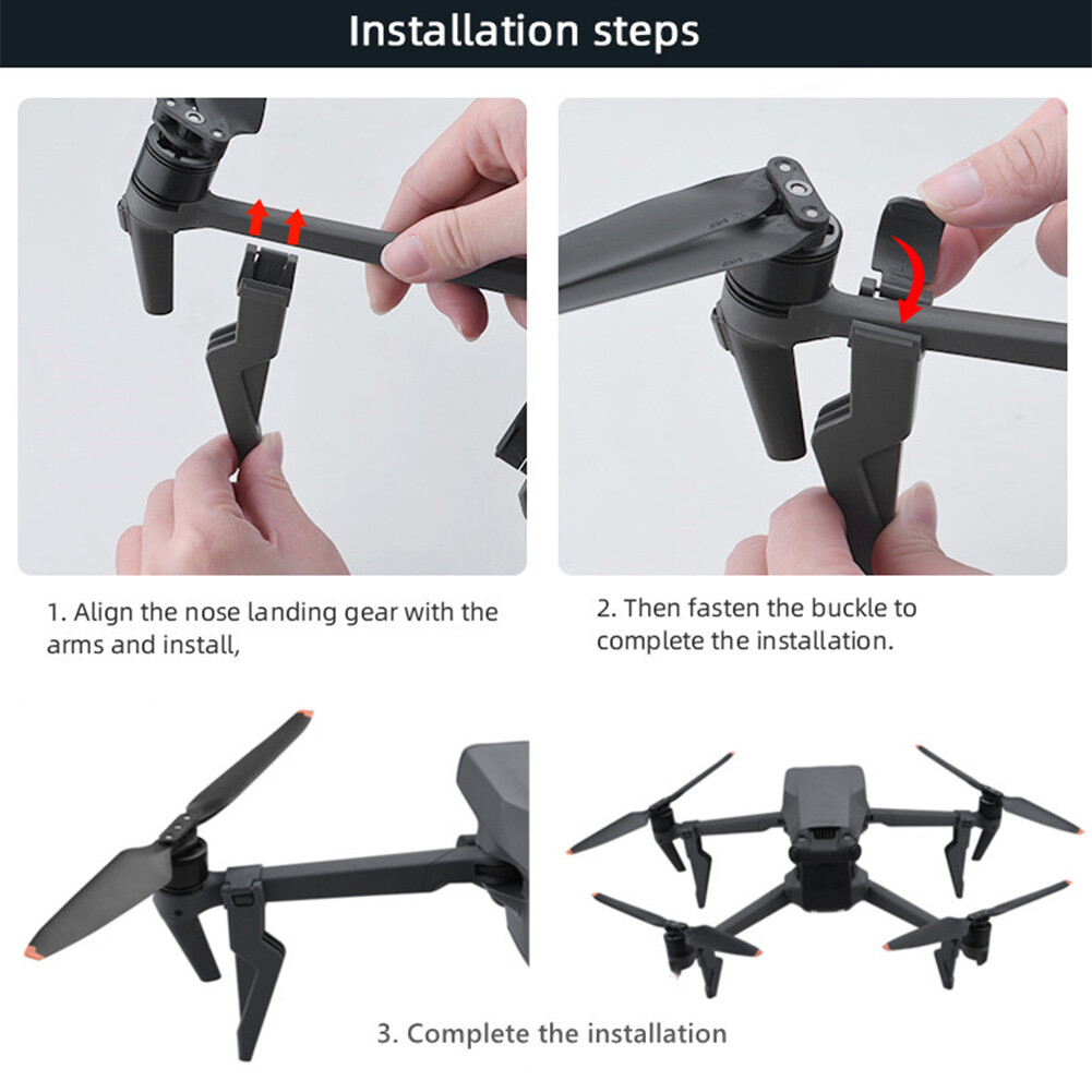 Portable Quick Release Drone Accessory Landing Gear Durable Fit For ...