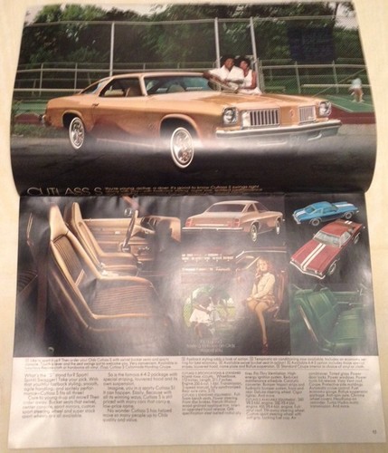 1975 Oldsmobile Brochure: Cutlass Supreme Omega Ninety-Eight Delta 88 ...