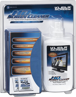 Klear Screen 8oz High Definition Screen Cleaner Kit (KS-HDK) LCD Plasma ...