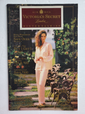 Victorias Secret Winter Sale 1989 Catalog Jill Goodacre Carla Bruni ...