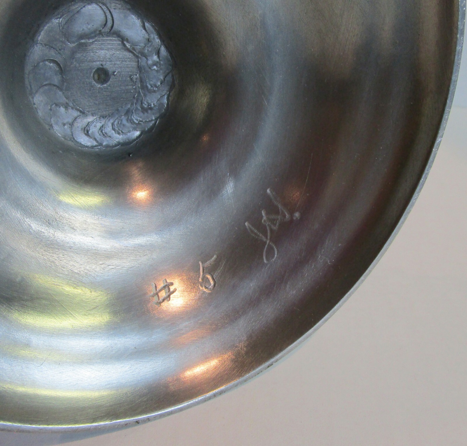 Vintage Colonial Country Pair Of Pewter Candlesticks Jay T. Stauffer ...