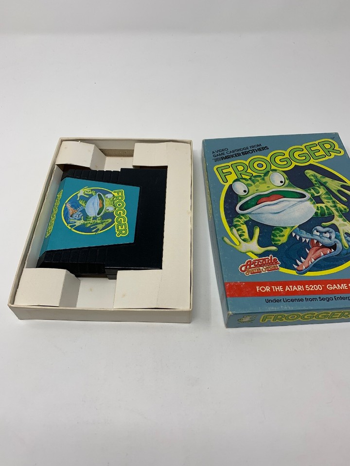 Frogger Atari 5200 Game Complete in Box CIB Tested + Overlay ...