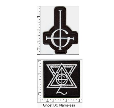 2 Pack Iron On Ghost Band Patch Set | eBay