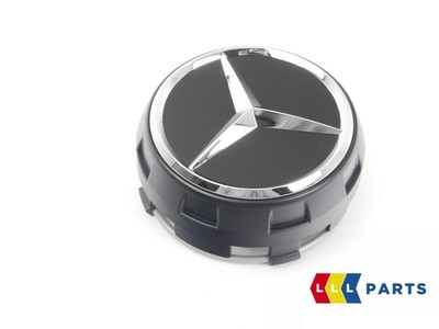 NEW GENUINE MERCEDES BENZ MB 75mm AMG BLACK SURROUND WHEEL CENTER HUB ...