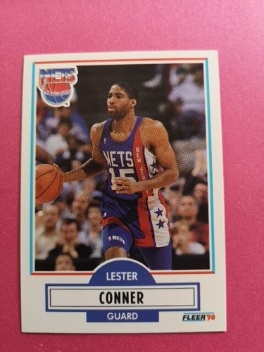 Lester Conner New Jersey Nets Carte Basket NBA Fleer 1990-91 #119 | eBay