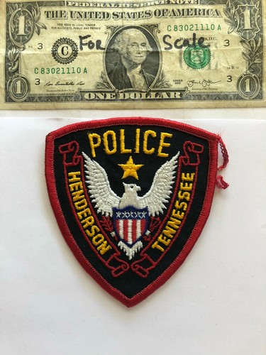 Henderson Tennessee Police patch Un-sewn great condition | eBay