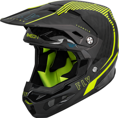 Fly Racing Formula Carbon Tracer Hi-Vis Black Off Road Motorcycle ...