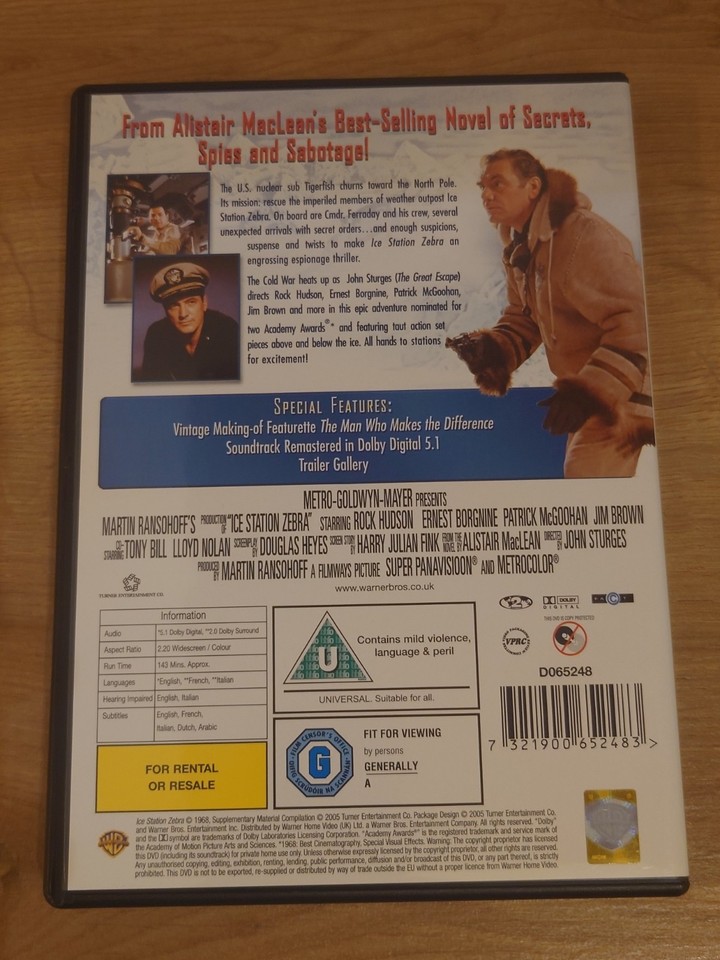 Ice Station Zebra (DVD) | eBay UK