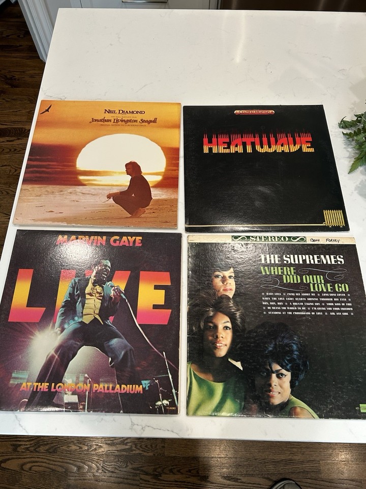 Vinyl Lot Of 26 + Travel Case - Beatles, Van Morrison, Elton John ...