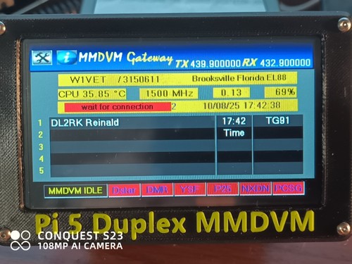 NEW - Pi 5 4gb Duplex Hotspot Large Nextion 4.3" Display Safe on/off ...