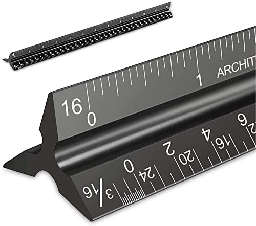 Architectural Scale Ruler, Imperial Measurements Architect(Aluminum ...