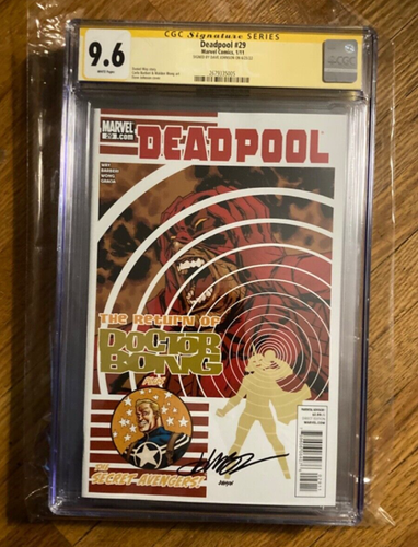 Deadpool #29 Daniel Way Marvel comics 2010 CGC Signature series 9.6 ...