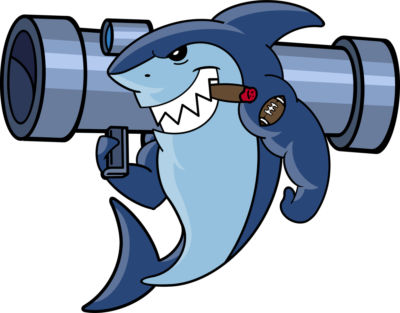 American Dad sticker Bazooka shark logo weatherproof bumper vinyl decal ...