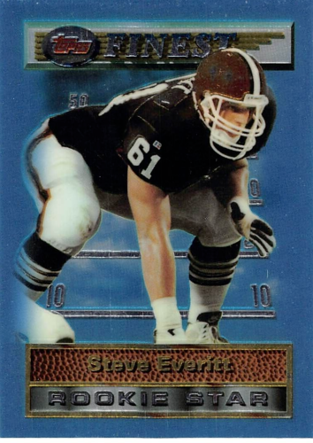 1994 Topps Finest Football Steve Everitt Rookie Card #212 NM/MT ...