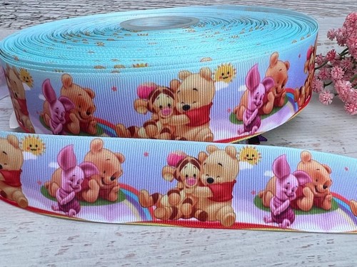 7/8" ,1 1/2", 3" Winnie The Pooh Grosgrain Ribbon ~3 Yards Pooh Ribbon ...