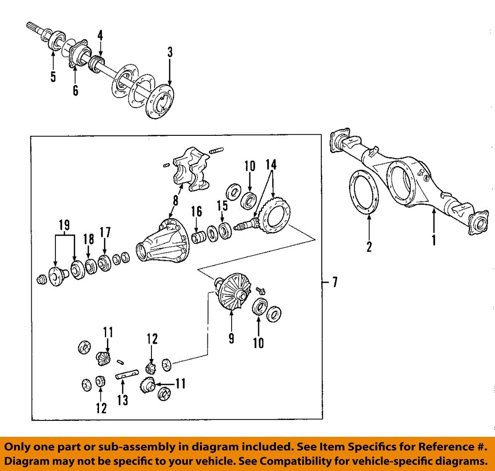 TOYOTA OEM 03-23 4Runner Rear Suspension Brake Components-Axle Seal ...