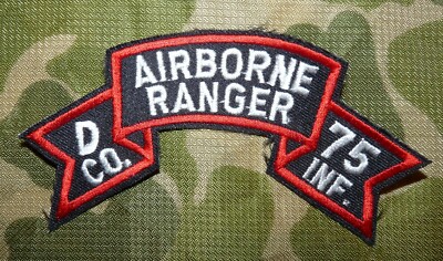 US Army D Co 75th Infantry Regiment Airborne Ranger Vietnam War-type ...