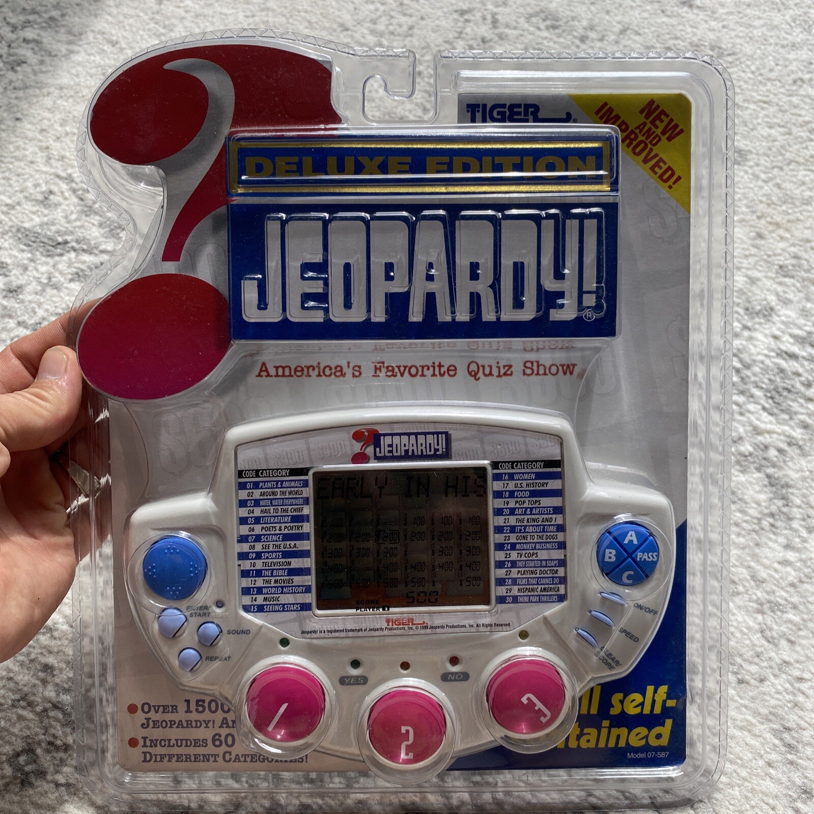 New JEOPARDY Deluxe Edition Tiger Electronics Handheld Game 1999 | eBay