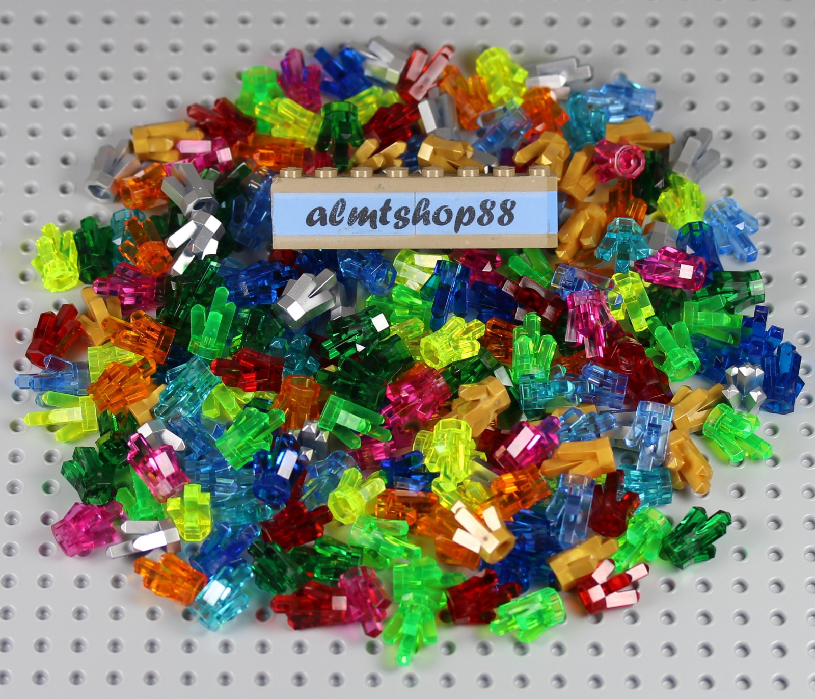 LEGO - Rocks Crystals - PICK YOUR COLORS - Jewel Gems Stone Diamond ...