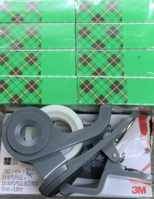 ⚡️3M Scotch Clip & Twist Dispenser Great for Desktops (8 Roll Magic ...