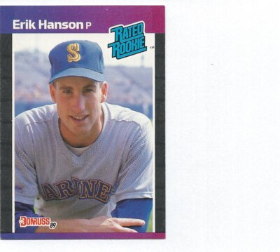 1989 Erik Hanson Rated Rookie Card Donruss Seattle Mariners #32 | eBay